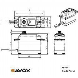 SAVOX - SERVO DIGITAL SAVOX SV 1270 TG