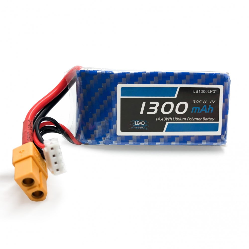 Bateria Lipo - 11.1V - 3S - 1300mAh - 30C/60C - XT60